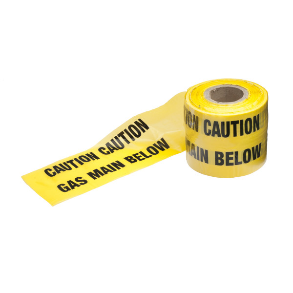 Underground Warning Tape Gas Pipe 150mm x 365m*